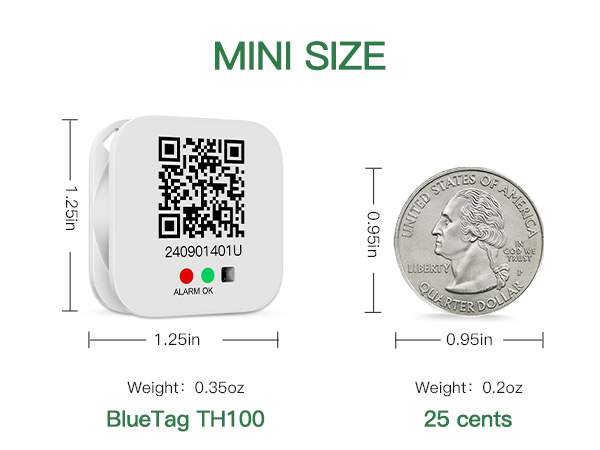 Mini Bluetooth temperature data logger with app to view data ...